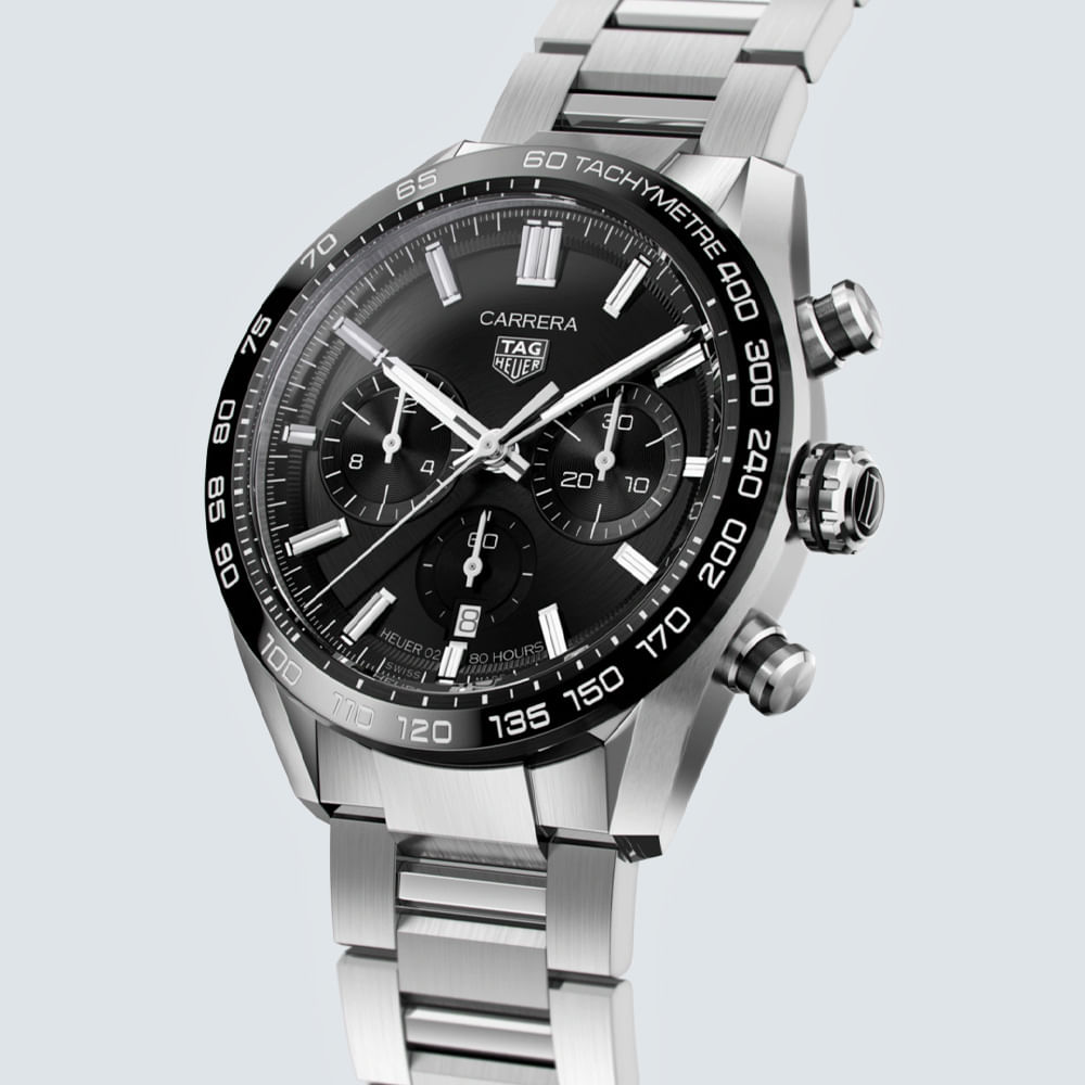 TAG Heuer Reloj CARRERA Automatic Chronograph Dial Negro 44mm ...